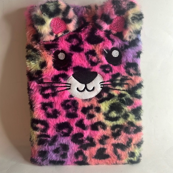 Hand Crafted | Office | Furry Teddy Bear Notebook For Girls Women Nwt ...